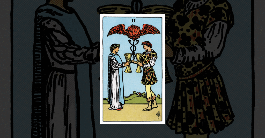Two of Cups Tarot Card Meaning - Daily Tarot Reading