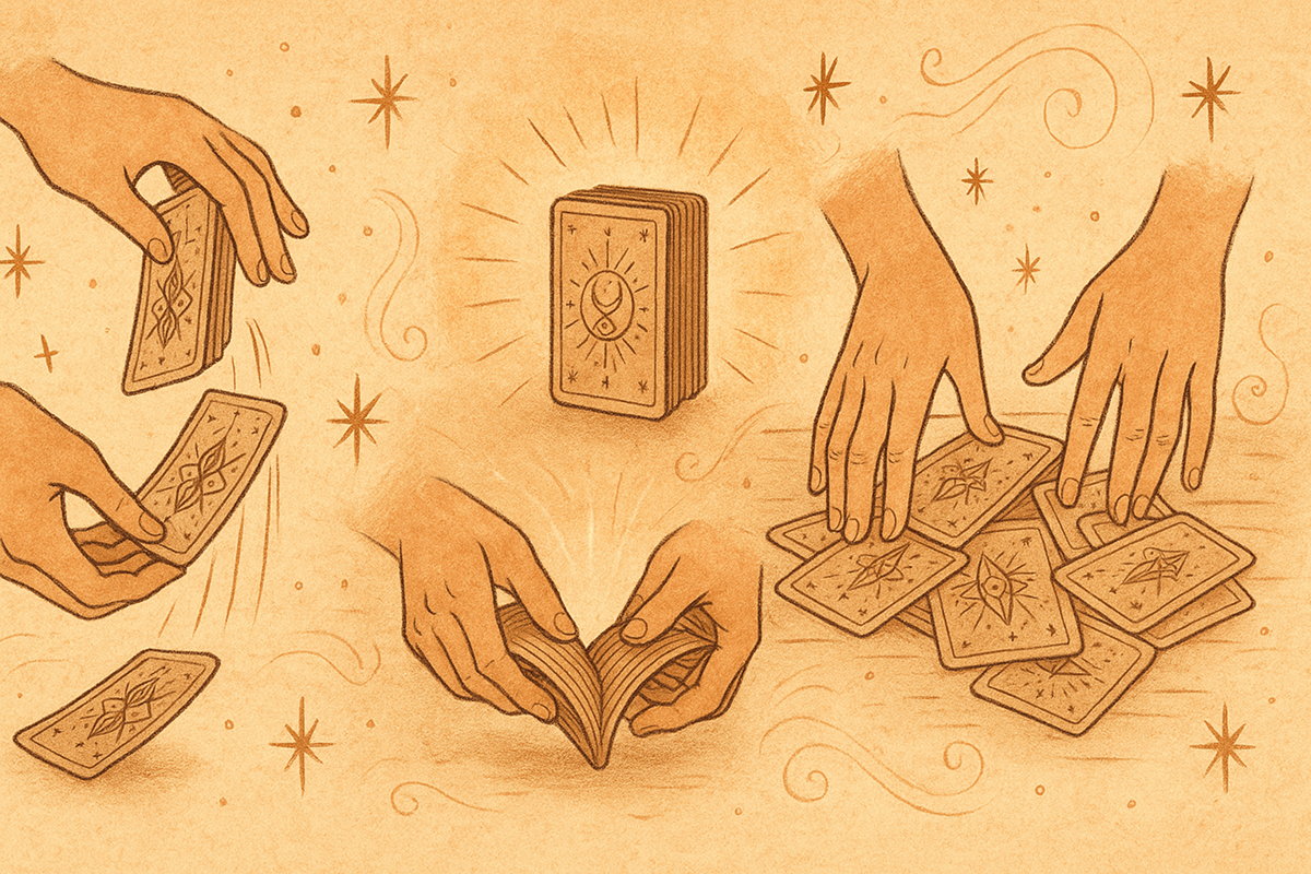 How to Shuffle Tarot Cards: 4 Common Techniques for Beginners - Daily ...